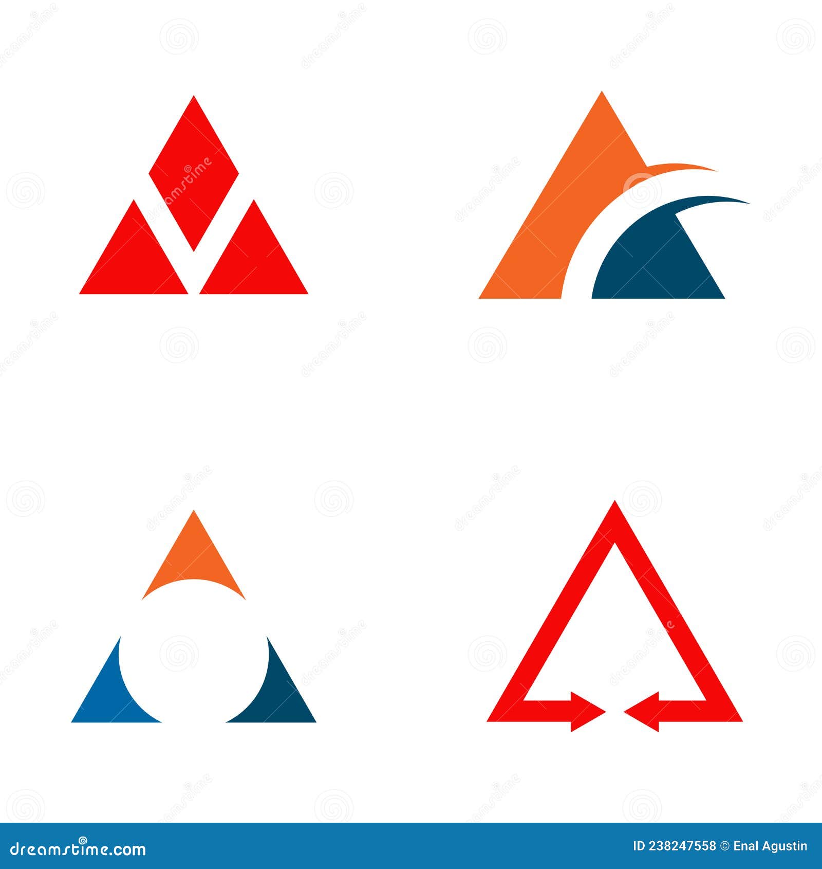 Triangle Shape Pattern Icon Logo Design Stock Vector - Illustration of ...