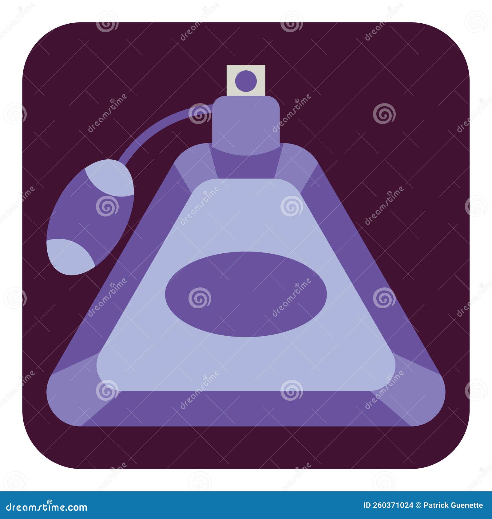 Triangle Shape Perfume, Icon Stock Vector - Illustration of stroke ...
