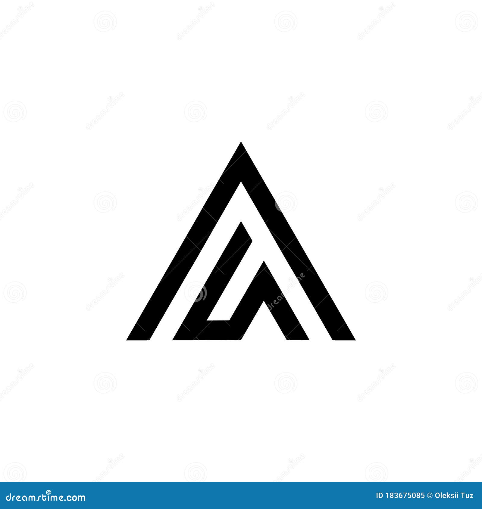 Triangle Shape Vector Logo Template Illustration Design Illustration ...