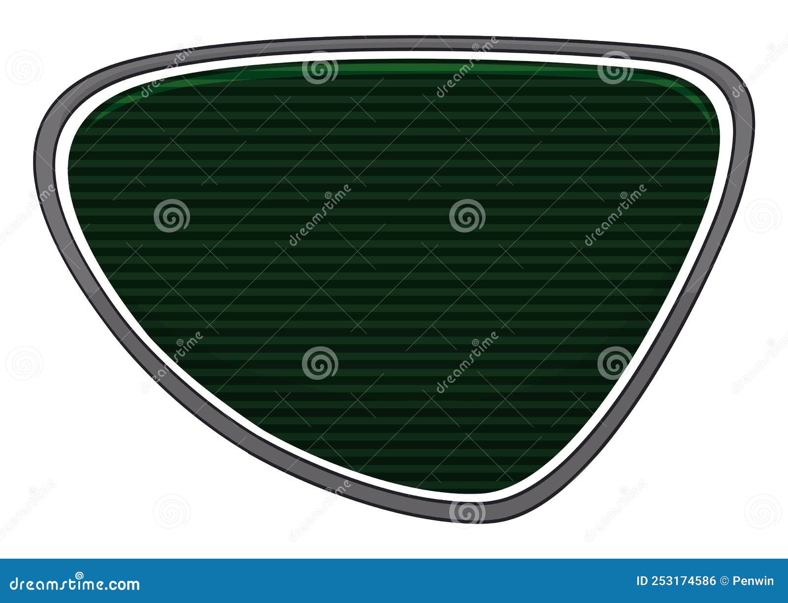 Triangle Shaped Button Like a Computer Screen, Vector Illustration ...