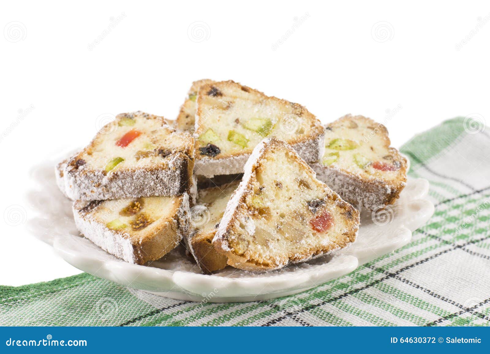 Triangle Shaped Cakes with Jelly Stock Photo - Image of plate, baked ...