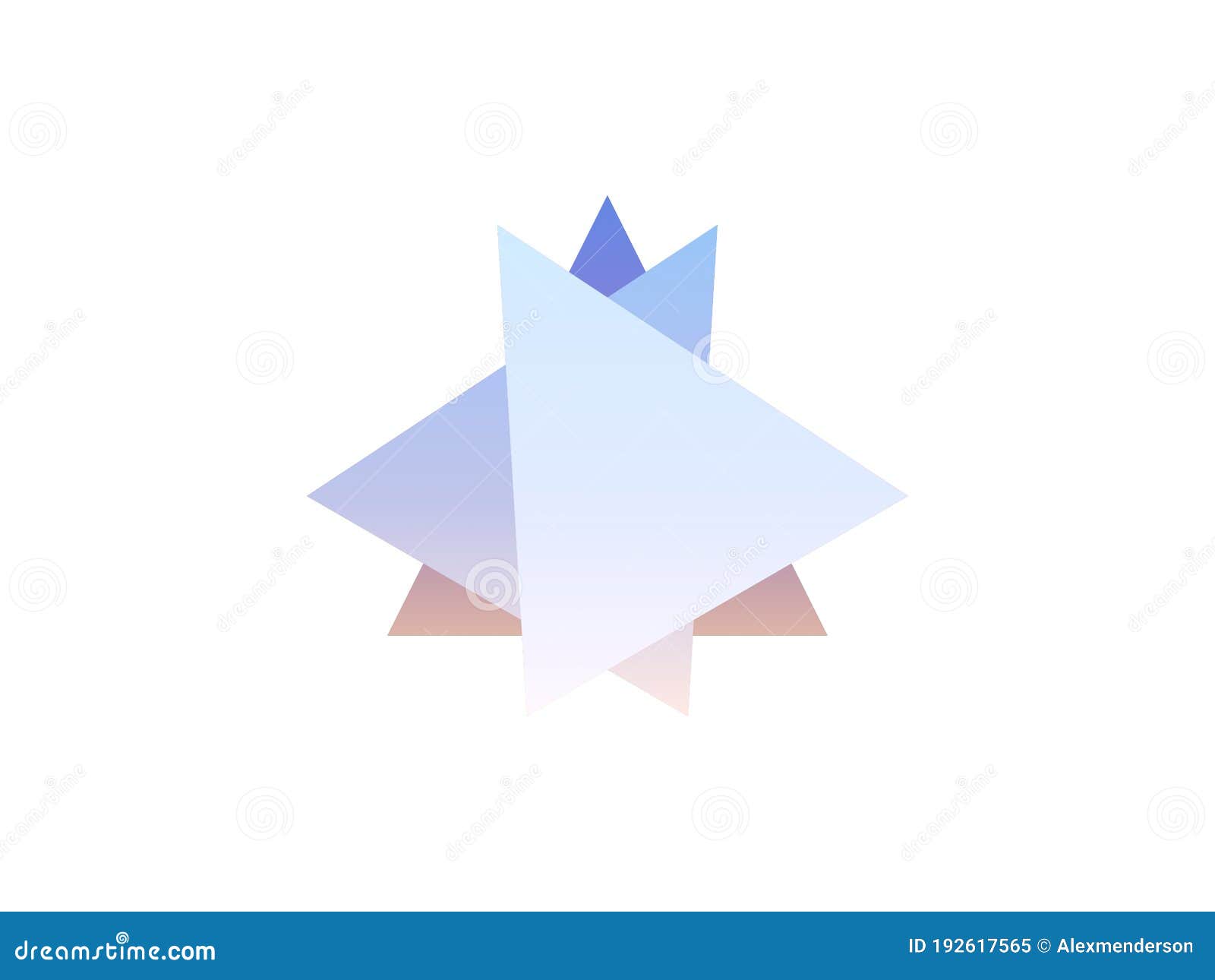 Triangle Shaped Figure Isolated on White Stock Image - Illustration of ...