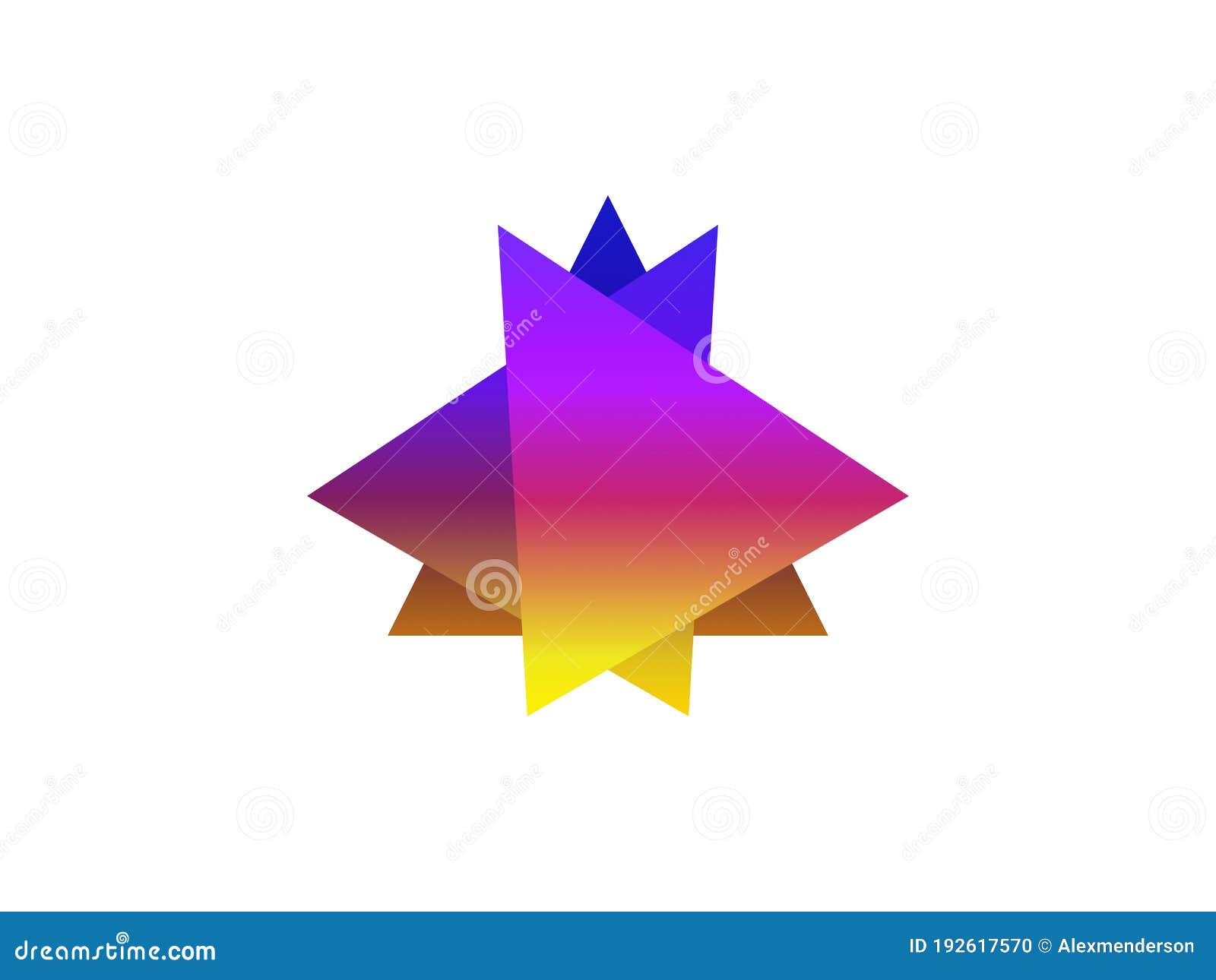 Triangle Shaped Figure Isolated on White Stock Photo - Illustration of ...