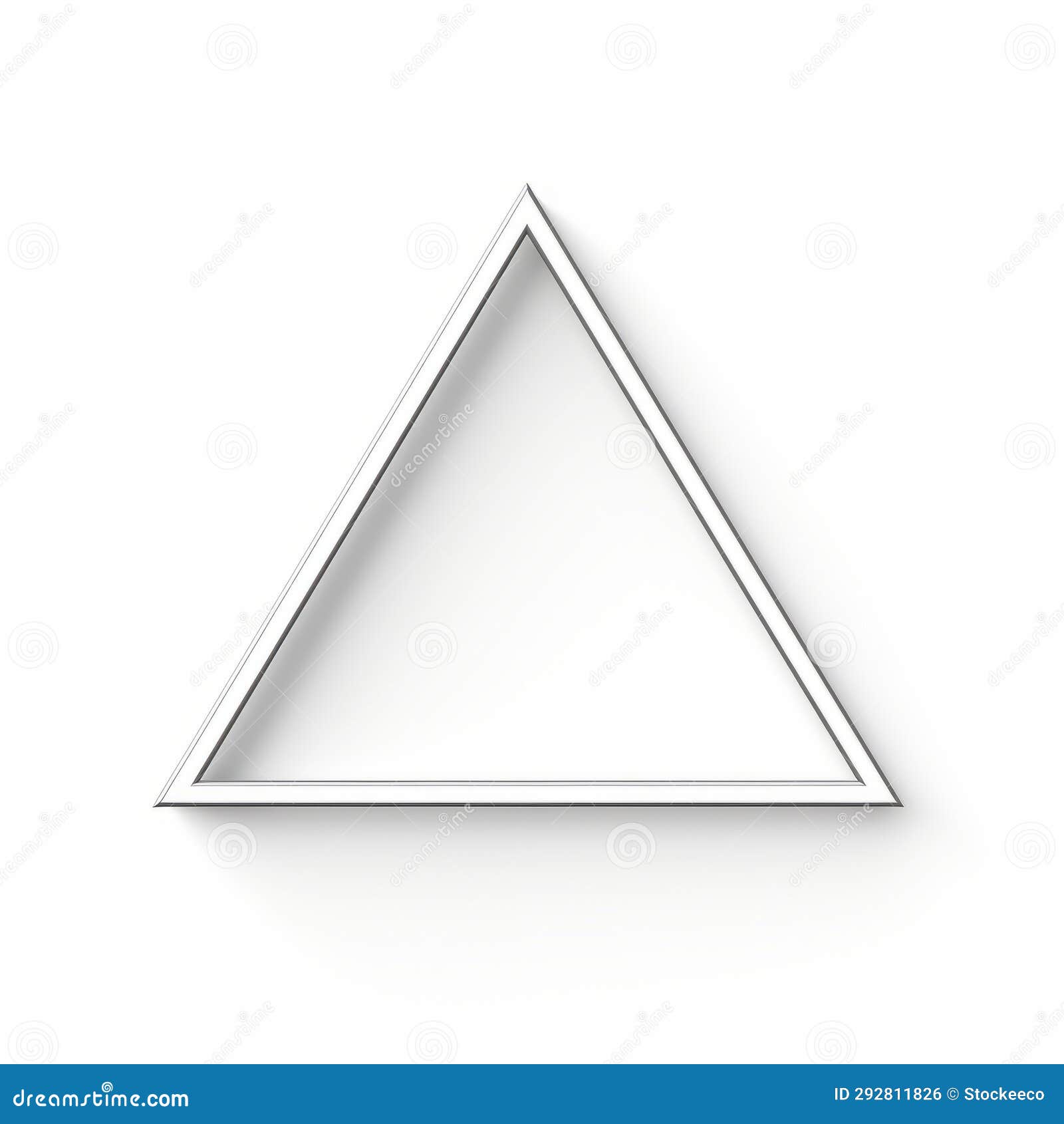 Triangle Shaped Icon: Vector Illustration with Framing and Light ...