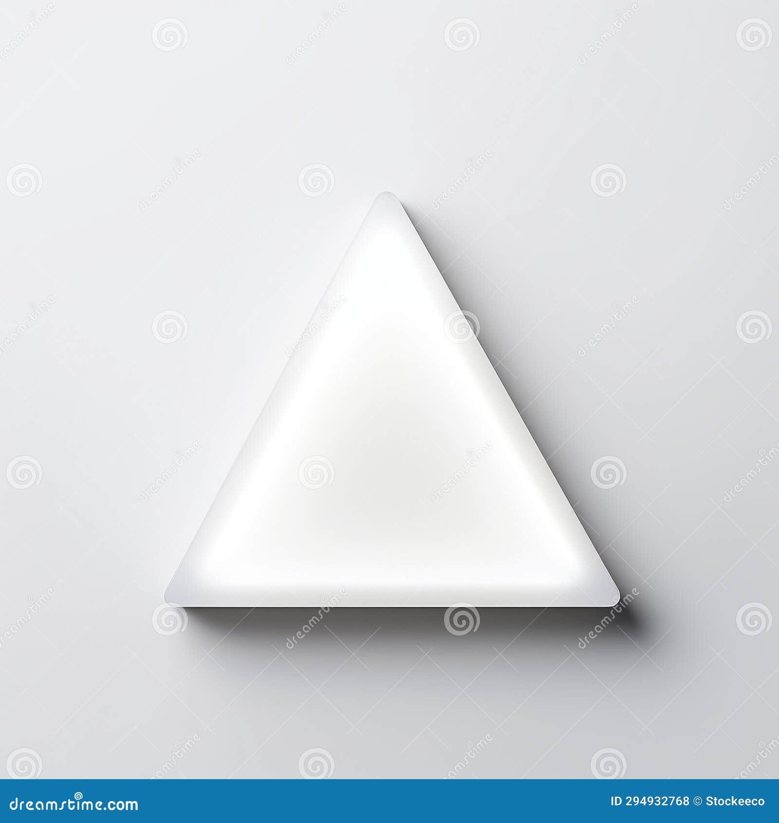 Minimal Triangle Shape Wall Light on White Background Stock ...