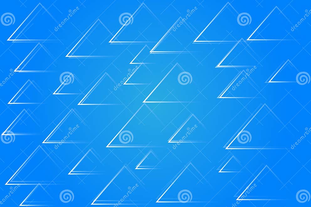 Blue Triangle Shape Abstract Background Stock Vector - Illustration of ...