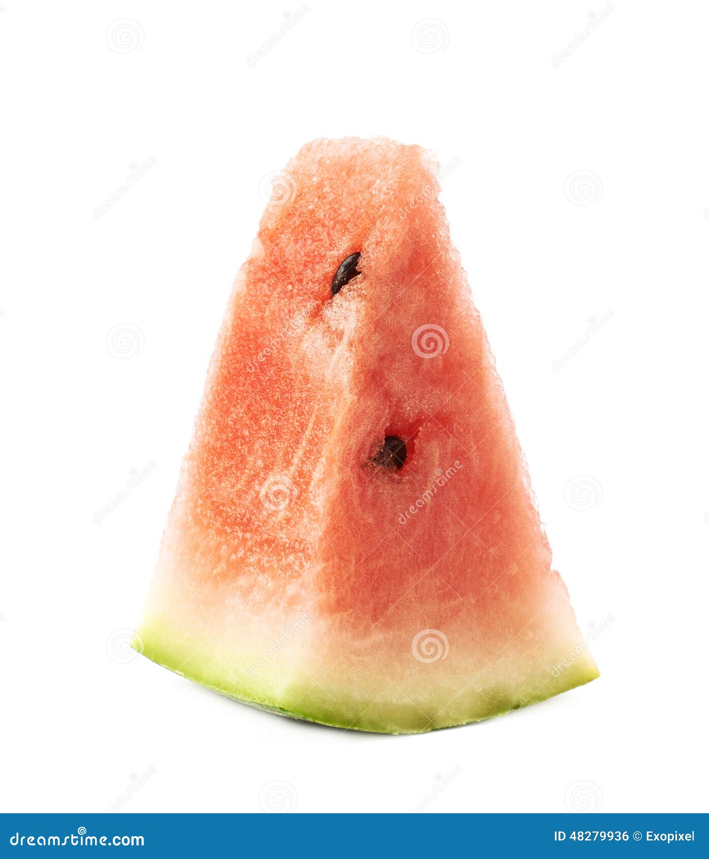 Triangle Shaped Watermelon Slice Isolated Stock Photo - Image of object ...