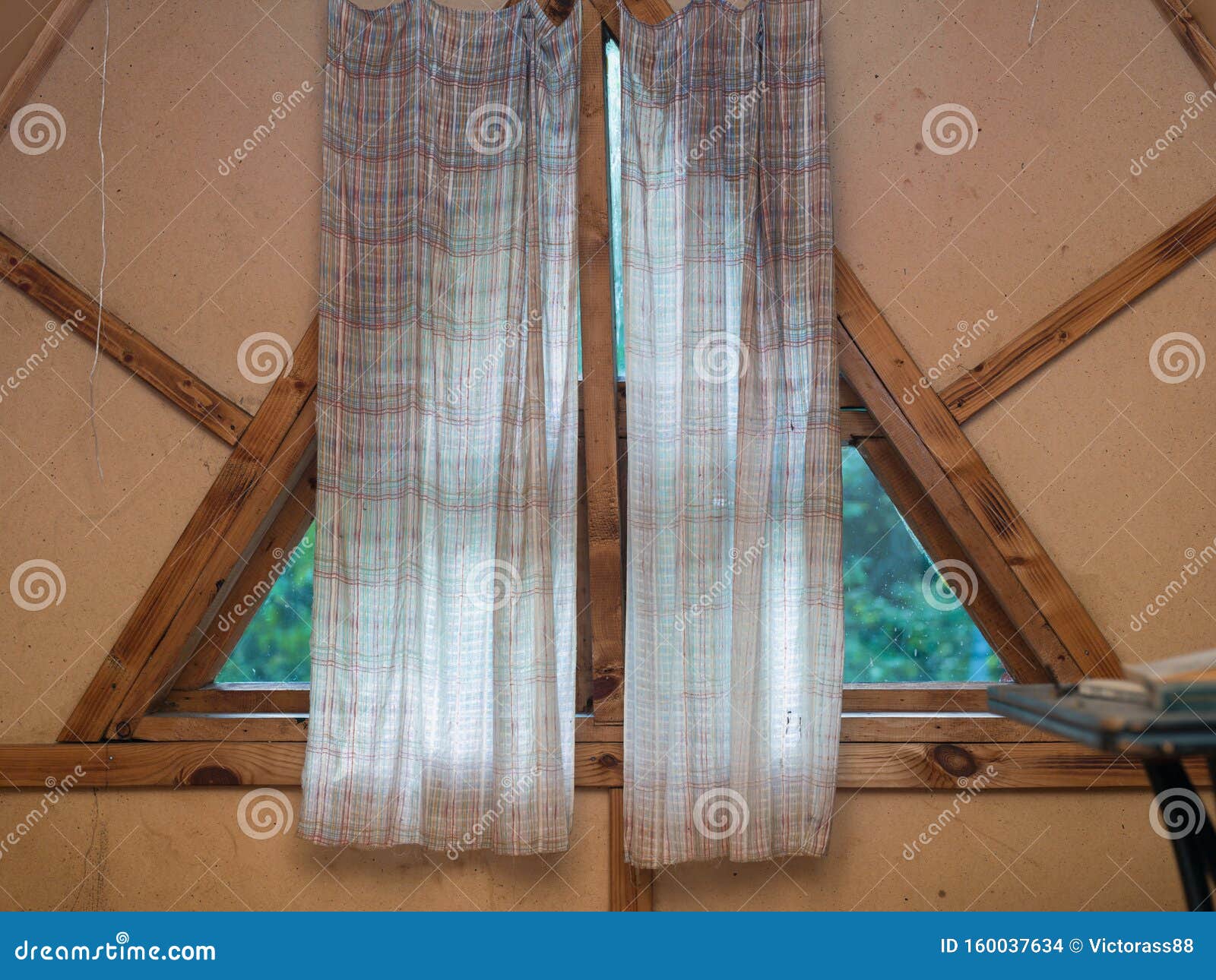 Triangle shaped window stock photo. Image of empty, details - 160037634