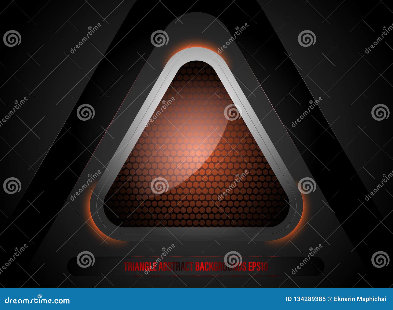 Triangle Shapes Lighting Scene Vector Stock Vector - Illustration of ...