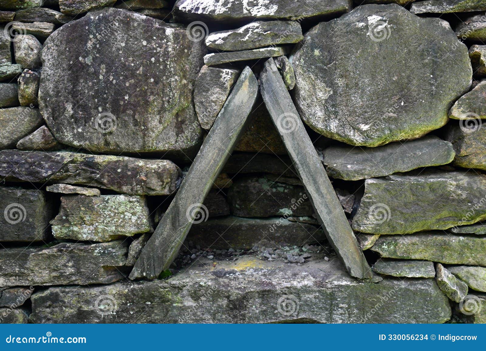 Triangle Shelf With Paper Animals Royalty-Free Stock Photo ...