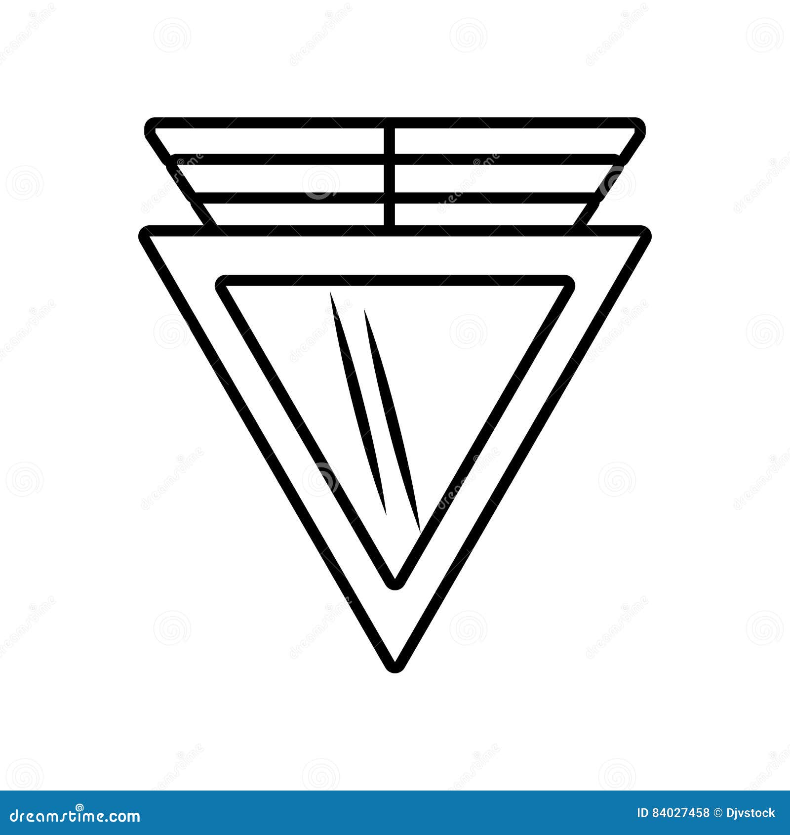 3d Triangle Shield Logo Concept Design. Symbol Graphic Template Element ...