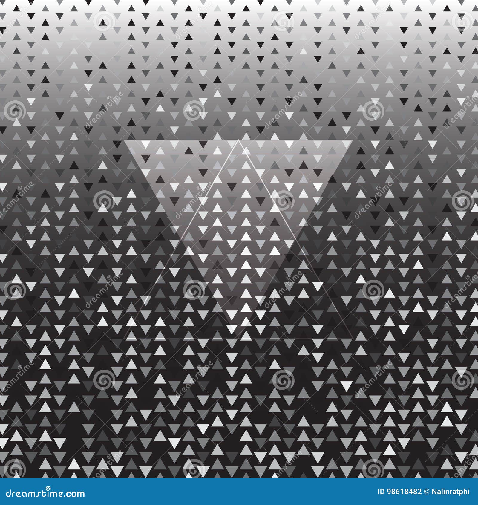 Triangle Silver Halftone Dot Abstract Background Stock Vector ...