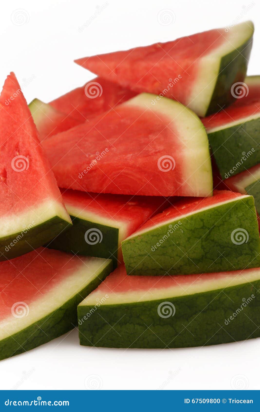 Triangle Slices of Watermelon Stock Photo - Image of fibers, detox ...
