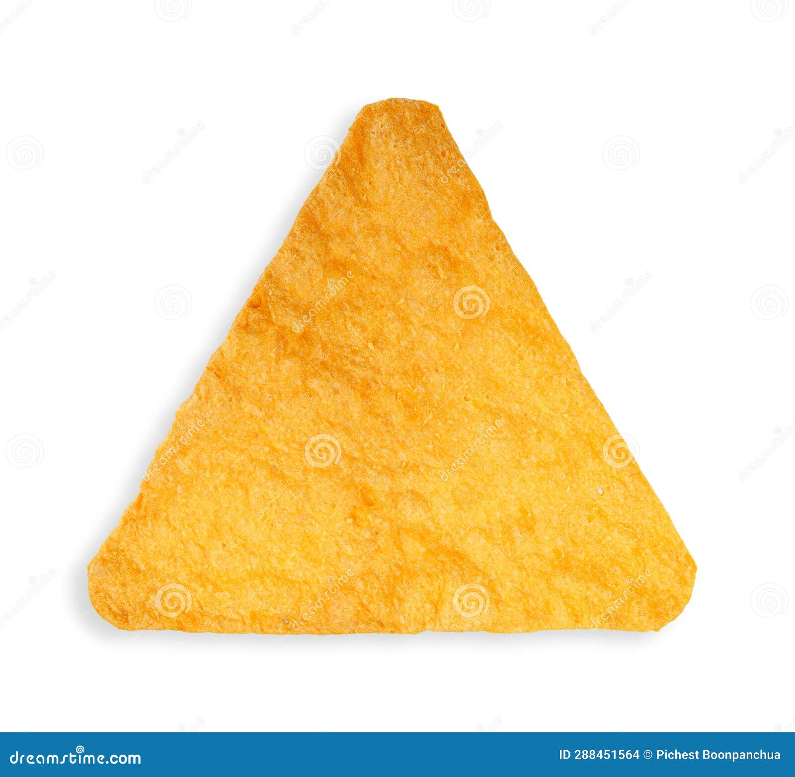 Triangle Snack Isolated on White Background Stock Photo - Image of ...