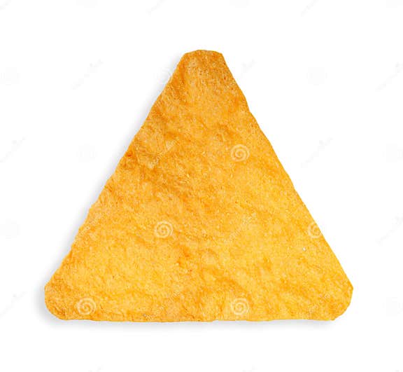 Triangle Snack Isolated on White Background Stock Photo - Image of ...