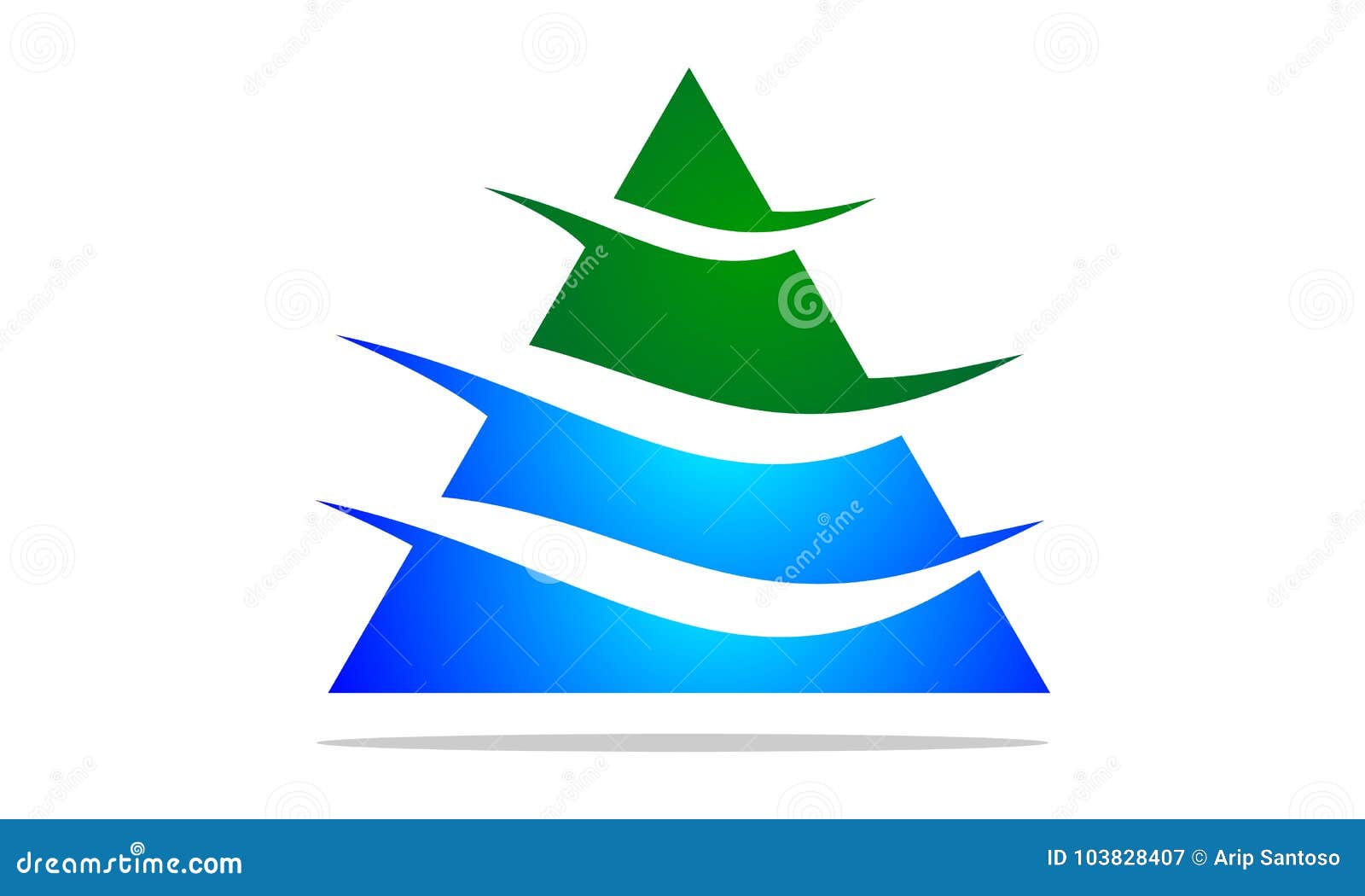 Triangle Solution Template stock vector. Illustration of home - 103828407