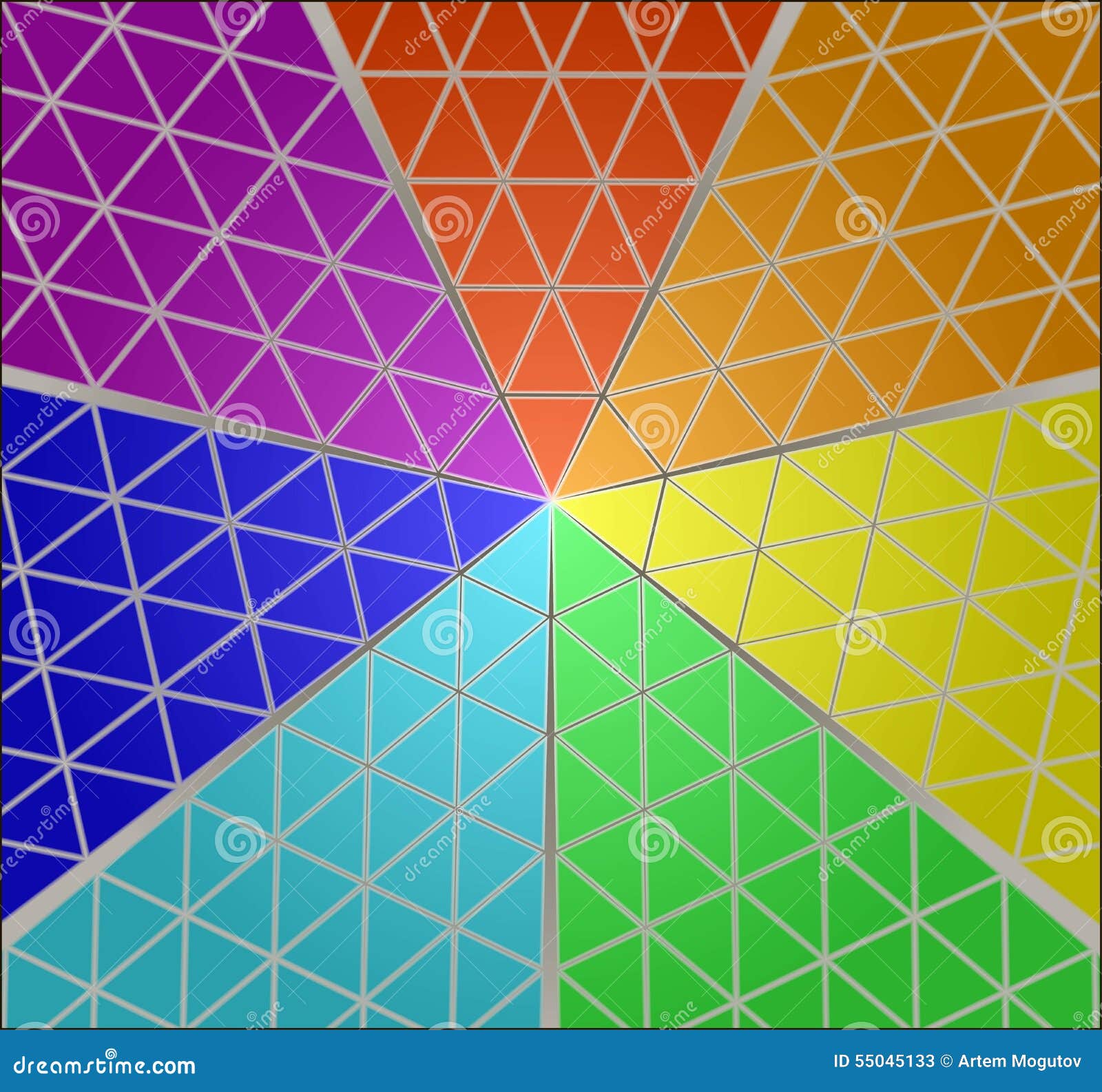 Triangle Spectrum stock vector. Illustration of form - 55045133