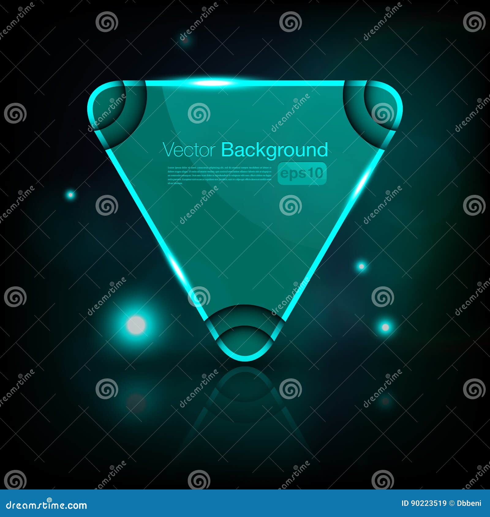 Triangle speech bubble stock vector. Illustration of icon - 90223519