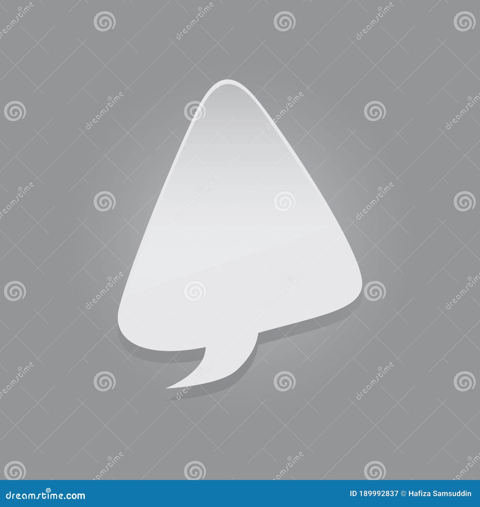 Triangle Speech Bubble. Vector Illustration Decorative Design Stock ...