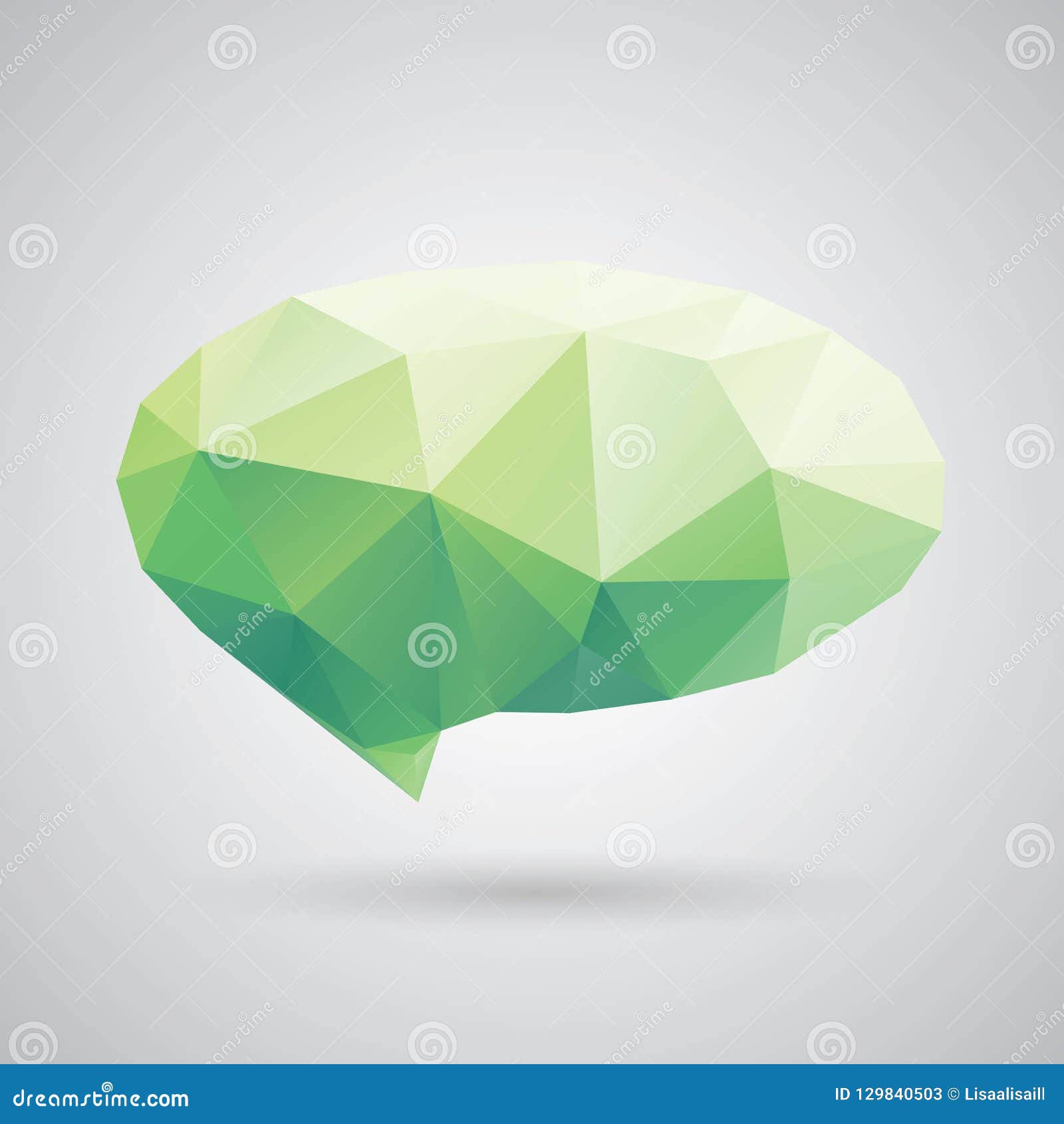 Triangle Speech Clouds - Vector Triangular Illustration, Speech Bubble ...