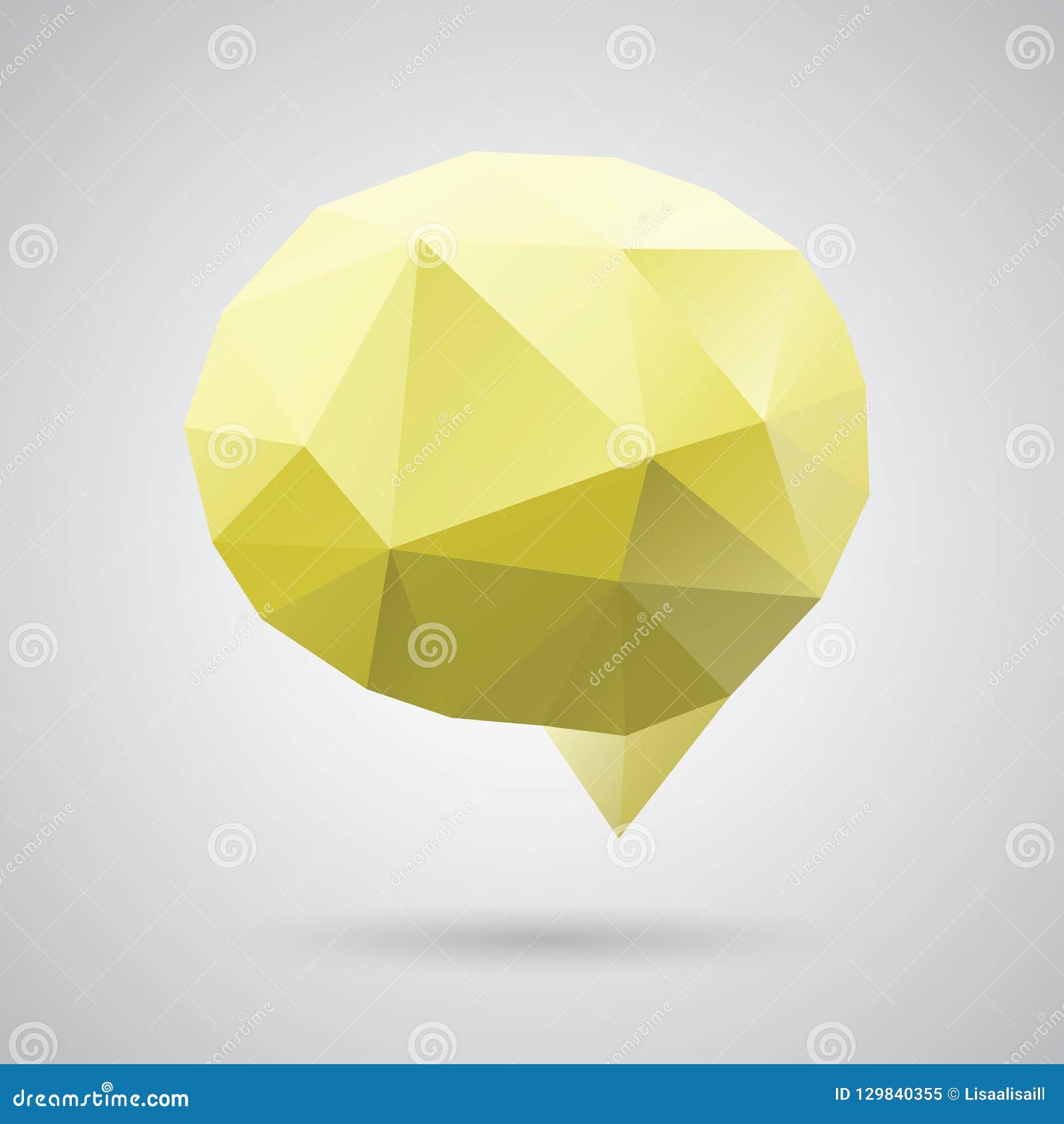 Triangle Speech Clouds - Vector Triangular Illustration, Speech Bubble ...