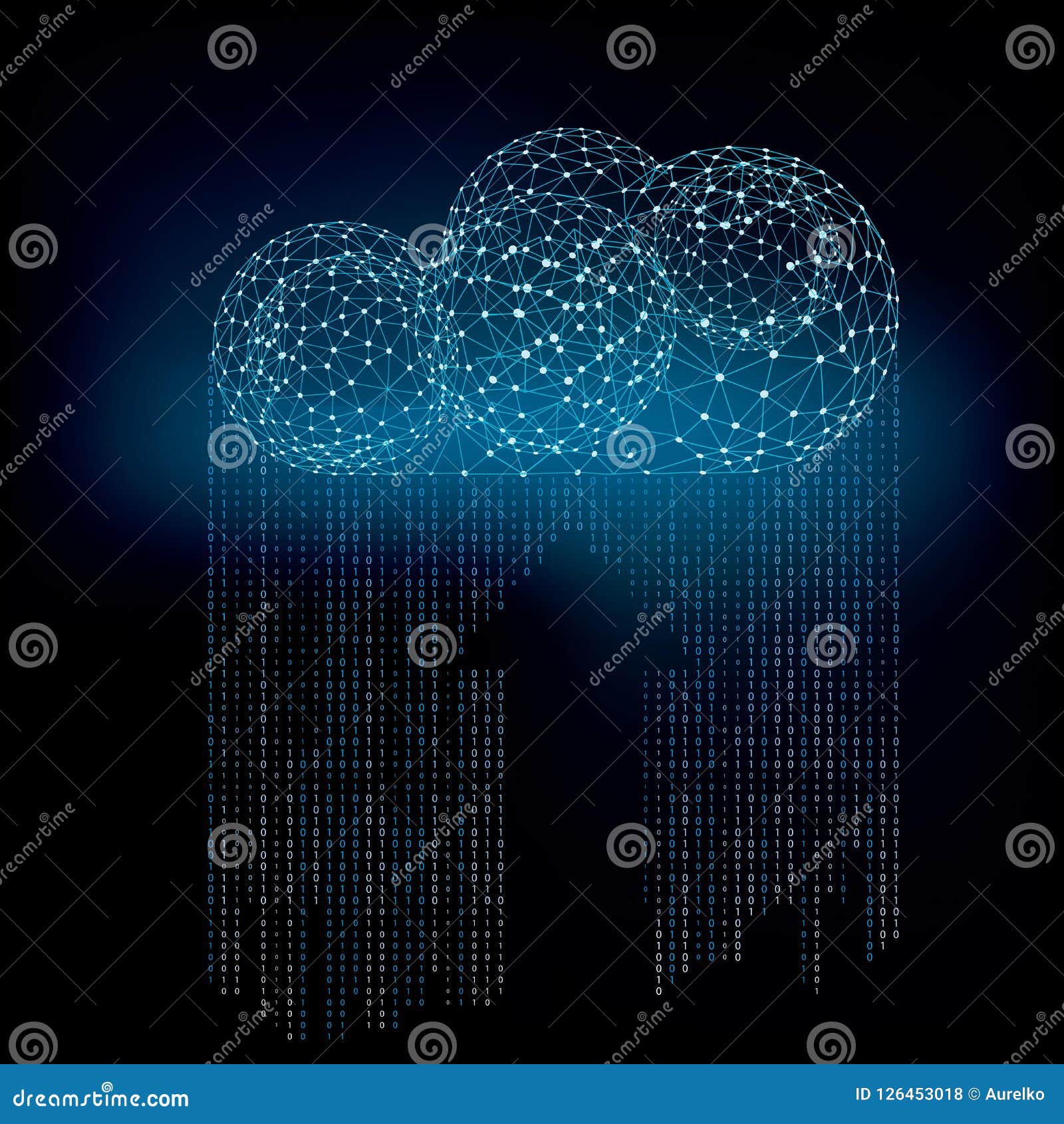 Triangle sphere cloud stock vector. Illustration of icon - 126453018