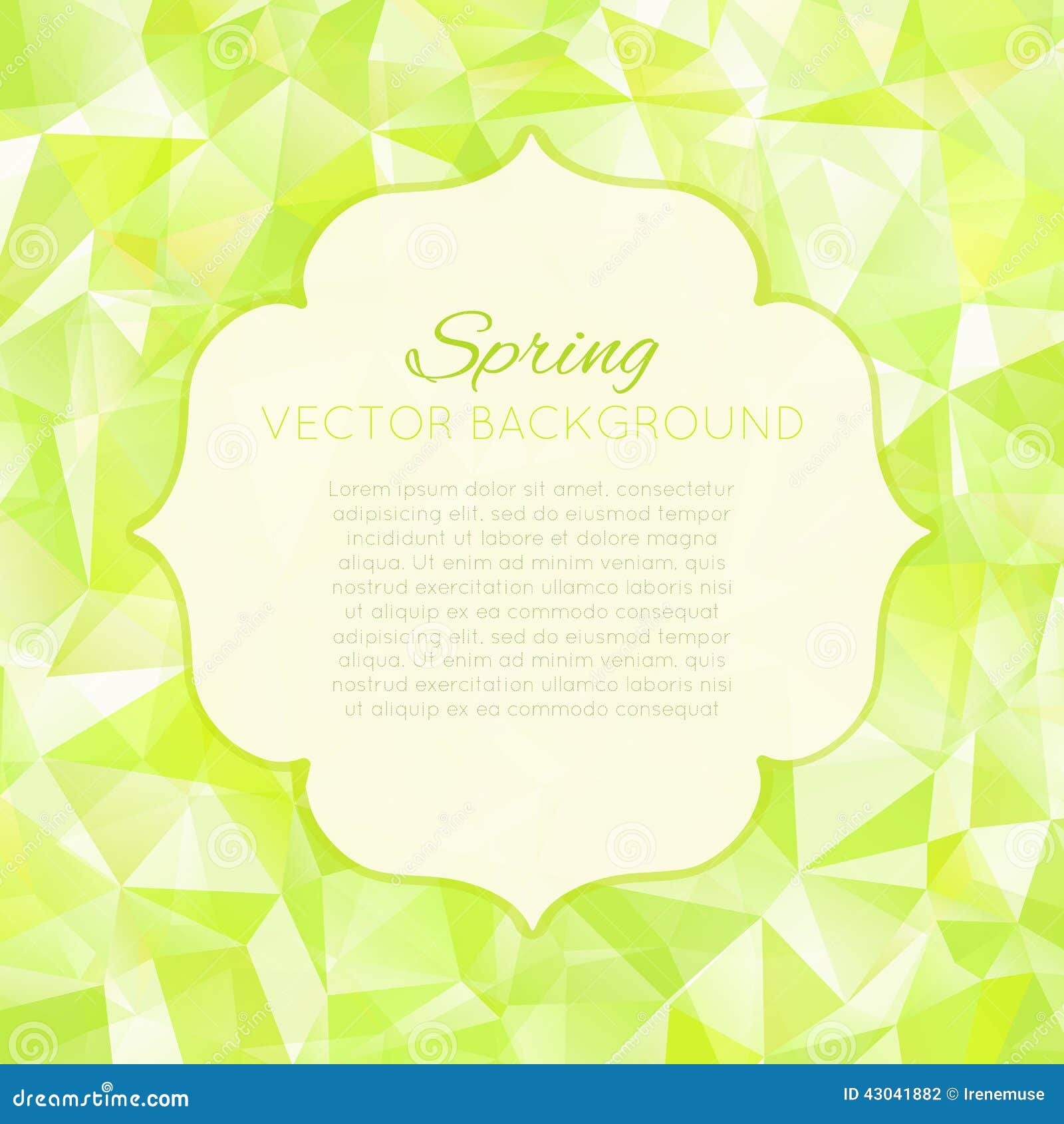 Triangle Spring Green Abstract Vector Background Stock Vector ...