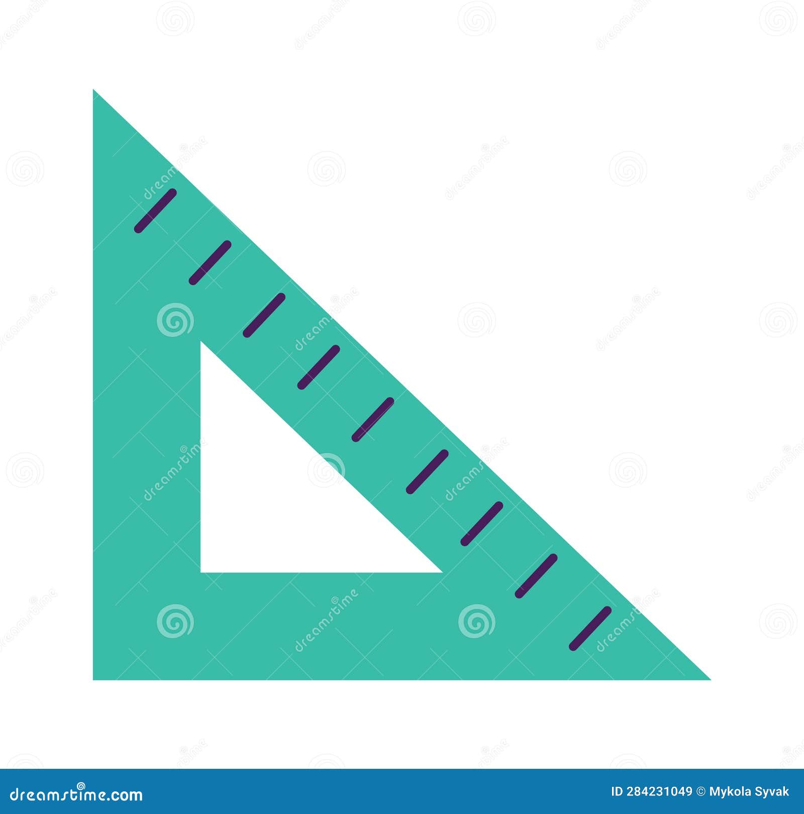 Triangle Stationery Tool stock vector. Illustration of triangle - 284231049
