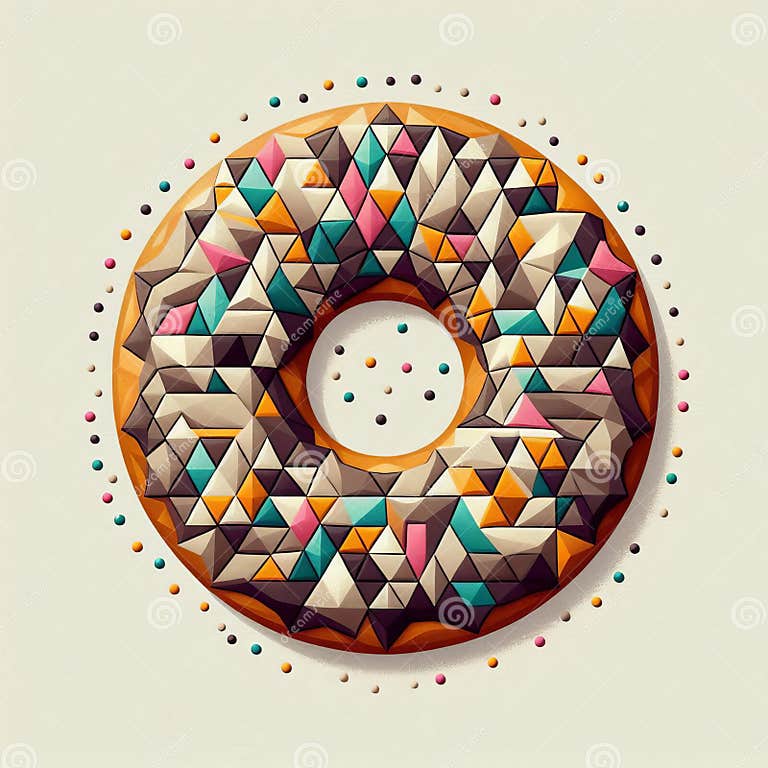 Triangle Stone a Stone Texture Design Created Using Triangles in Stock Illustration ...