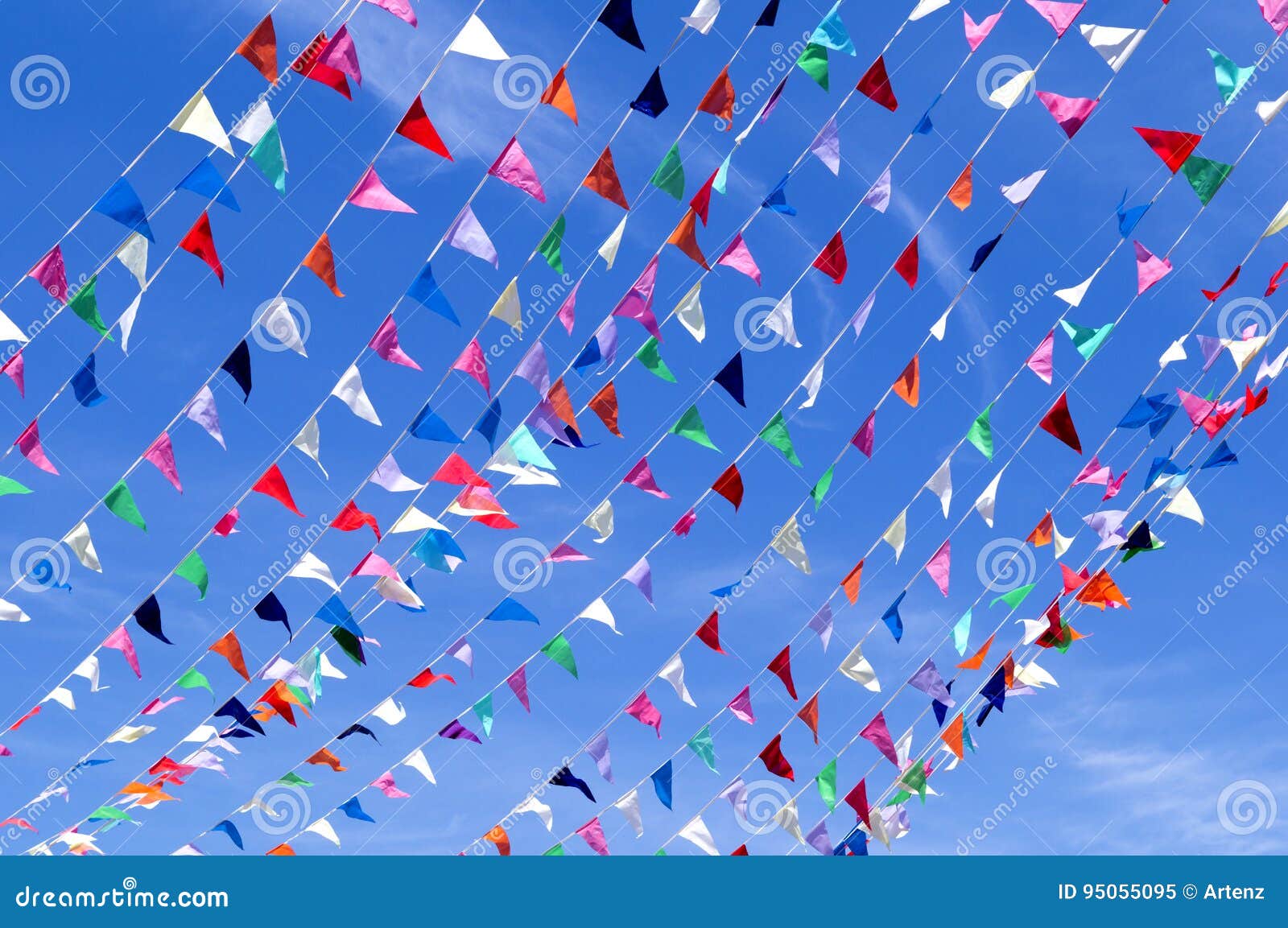 Triangle String Pennant stock image. Image of triangles - 95055095