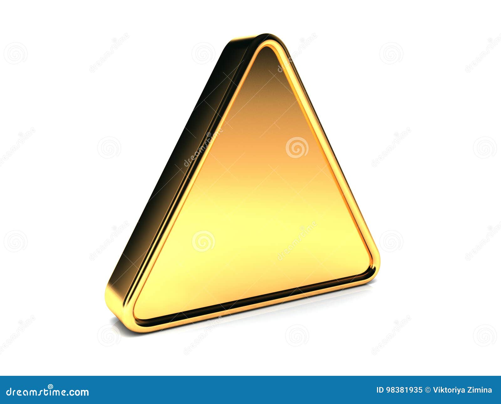 Triangle, Surround, Gold Sign Stock Illustration - Illustration of ...