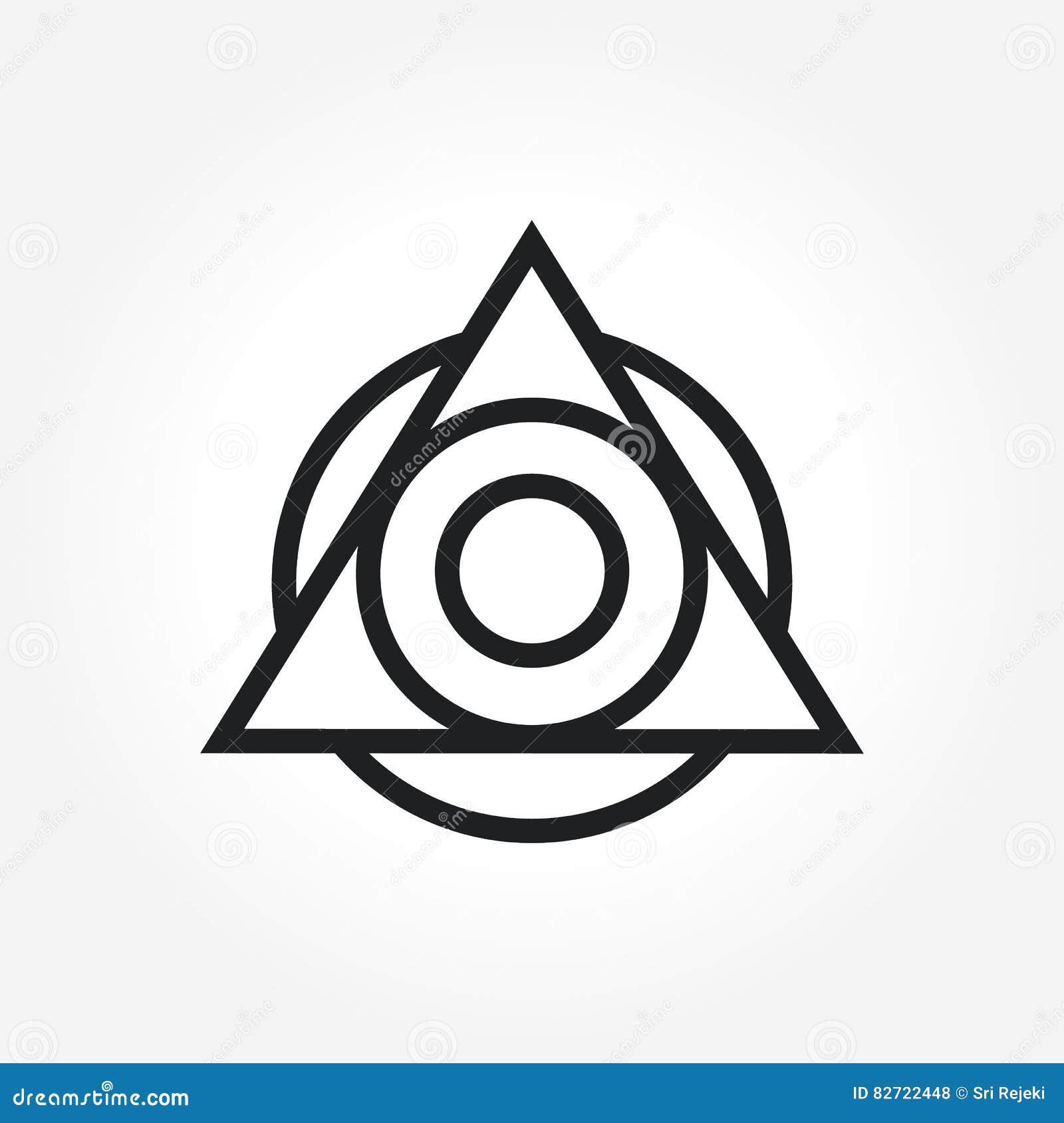 Triangle Symbol Design stock vector. Illustration of sacred - 82722448