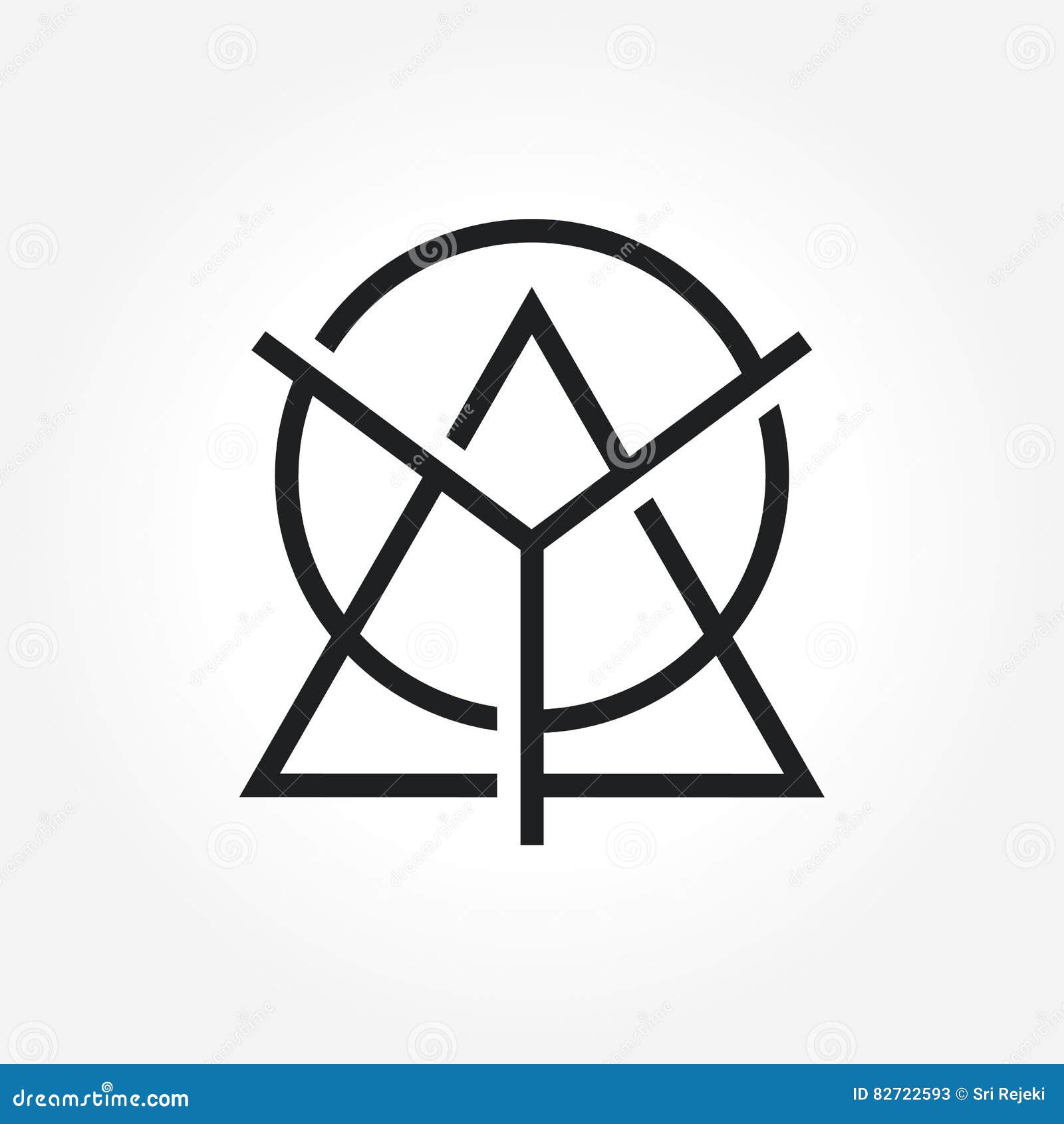 Triangle Symbol Design stock vector. Illustration of idea - 82722593