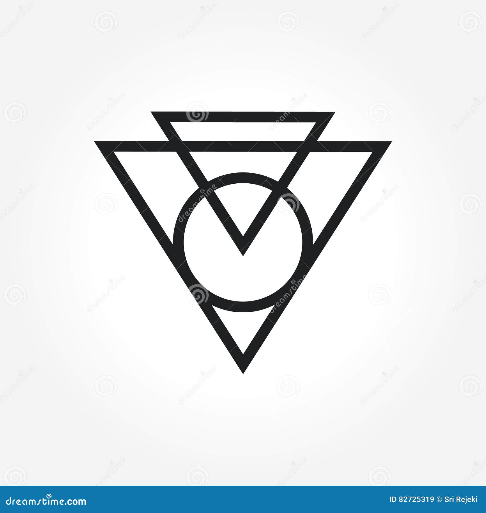 Triangle Symbol Design stock vector. Illustration of implement - 82725319