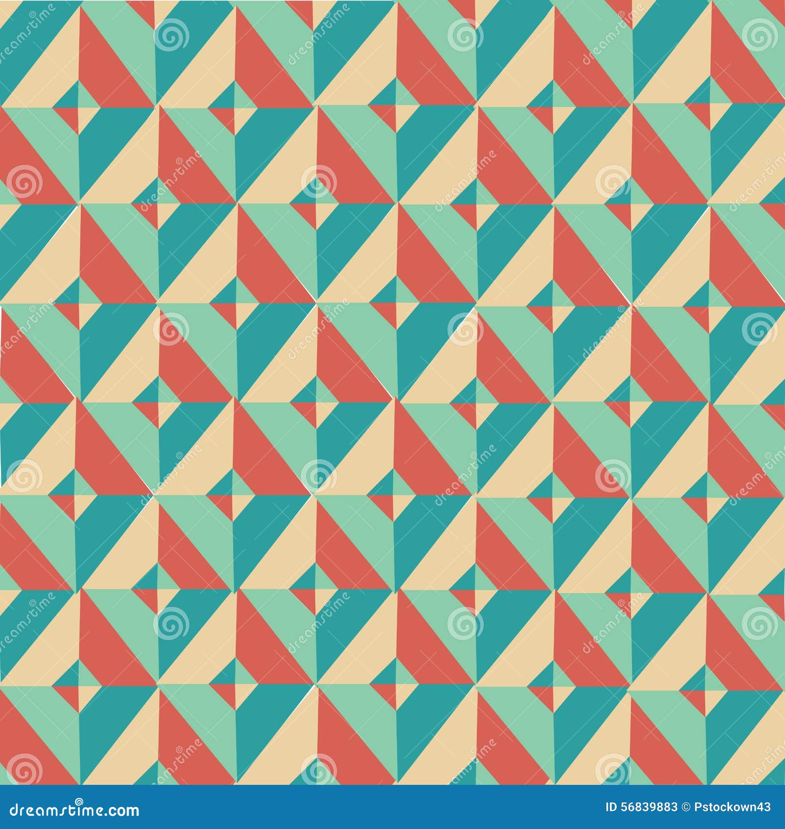 Triangle Symmetry Vintage Pattern 2 Stock Vector - Illustration of ...