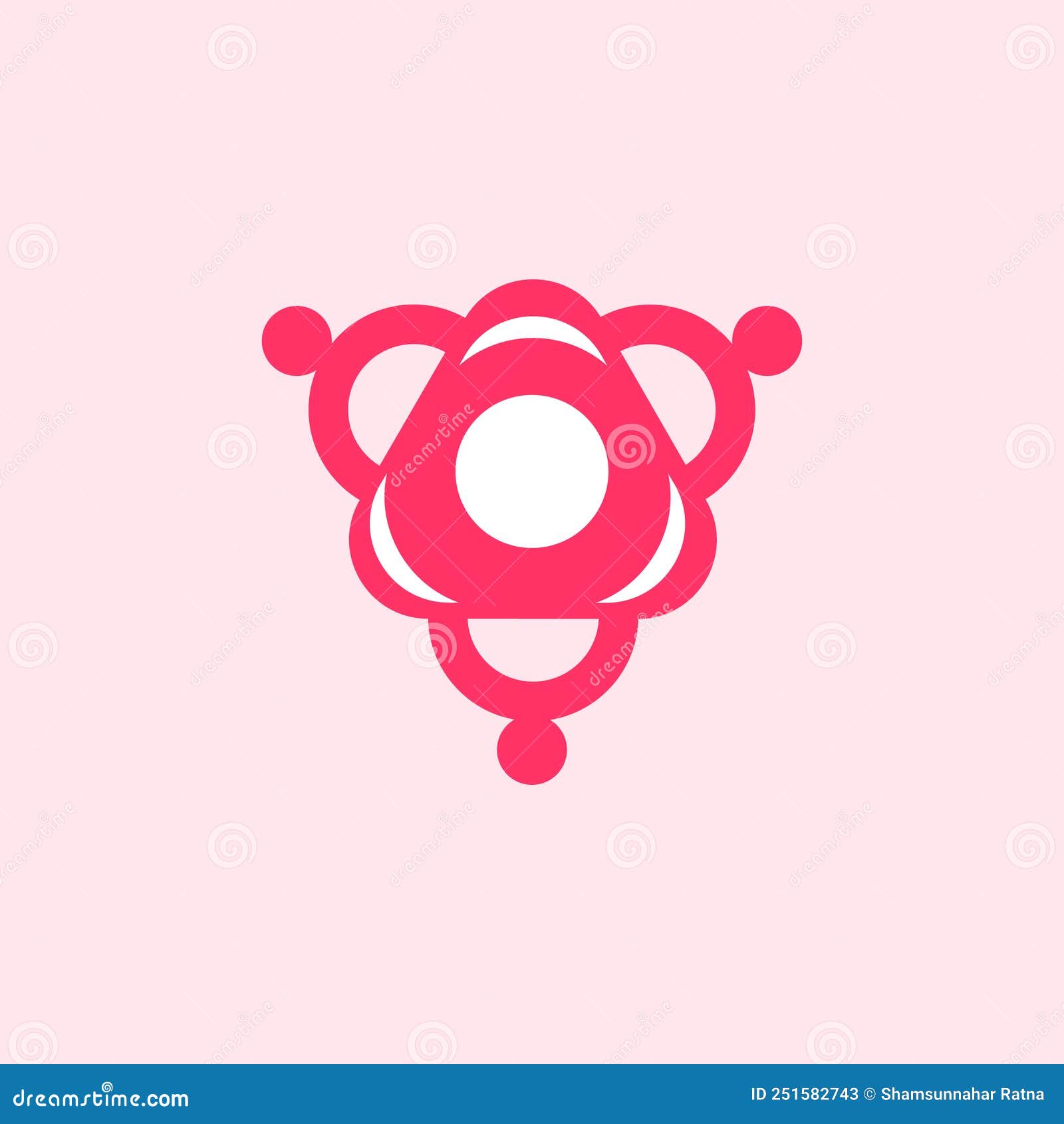 Triangle Teamwork Network Icon Design Stock Vector - Illustration of ...