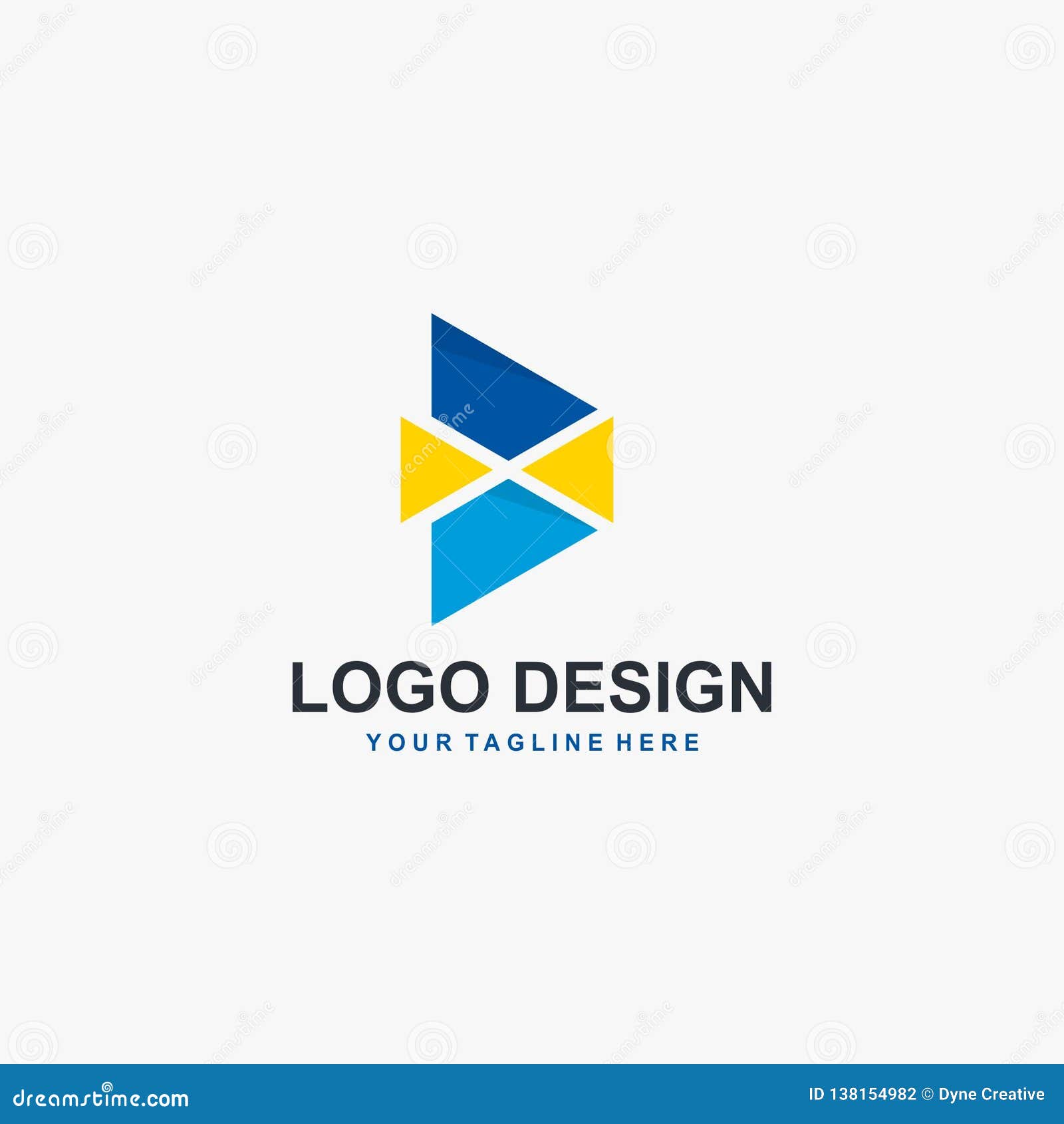 Triangle Technology Logo Design Vector Stock Vector - Illustration of ...