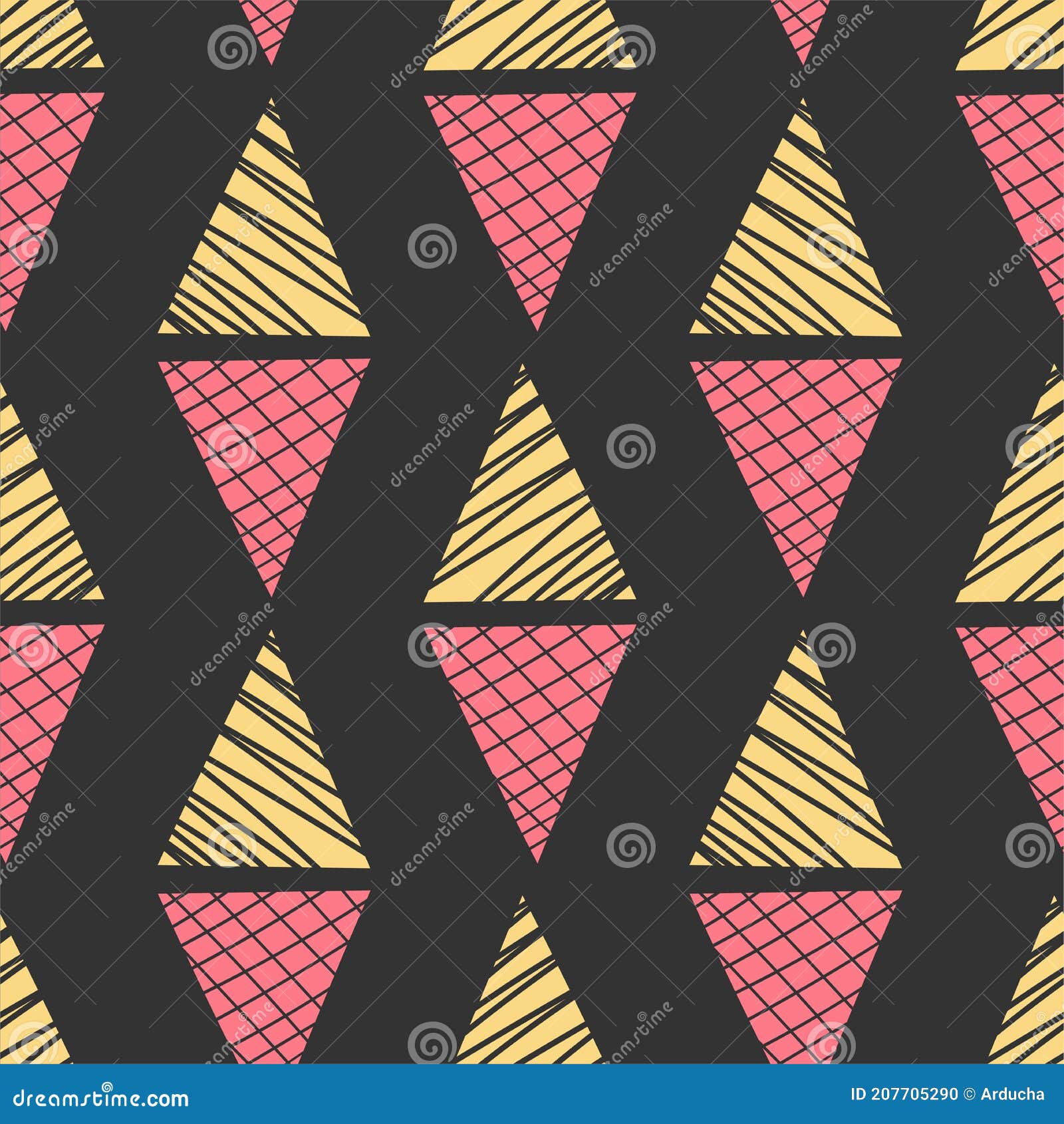 Triangle Texture Effect Seamless Background Print. Repeat Pattern ...