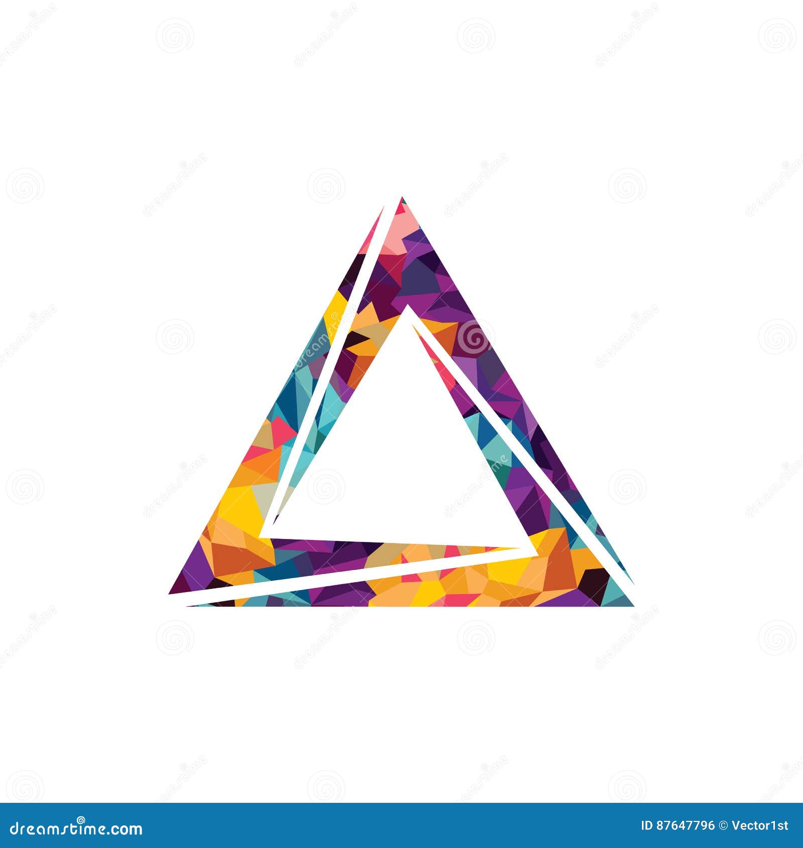 Triangle Theme Logo Logotype Stock Vector - Illustration of element ...