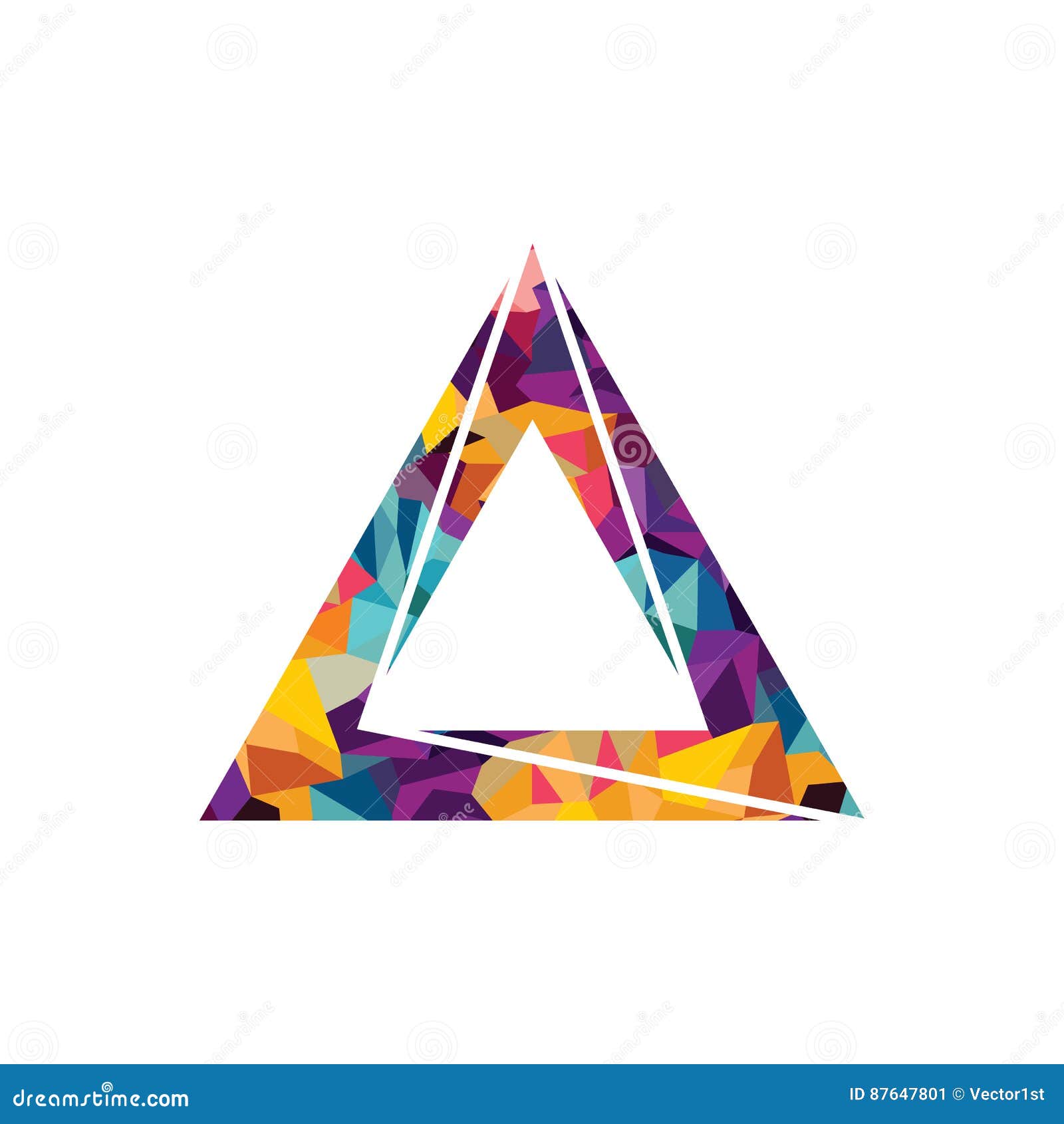 Triangle Theme Logo Logotype Stock Vector - Illustration of design ...