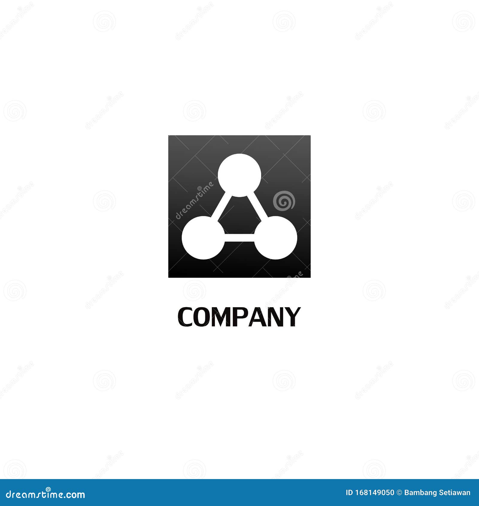 Triangle, Three Point Connected Logo Concept, Network, Social ...