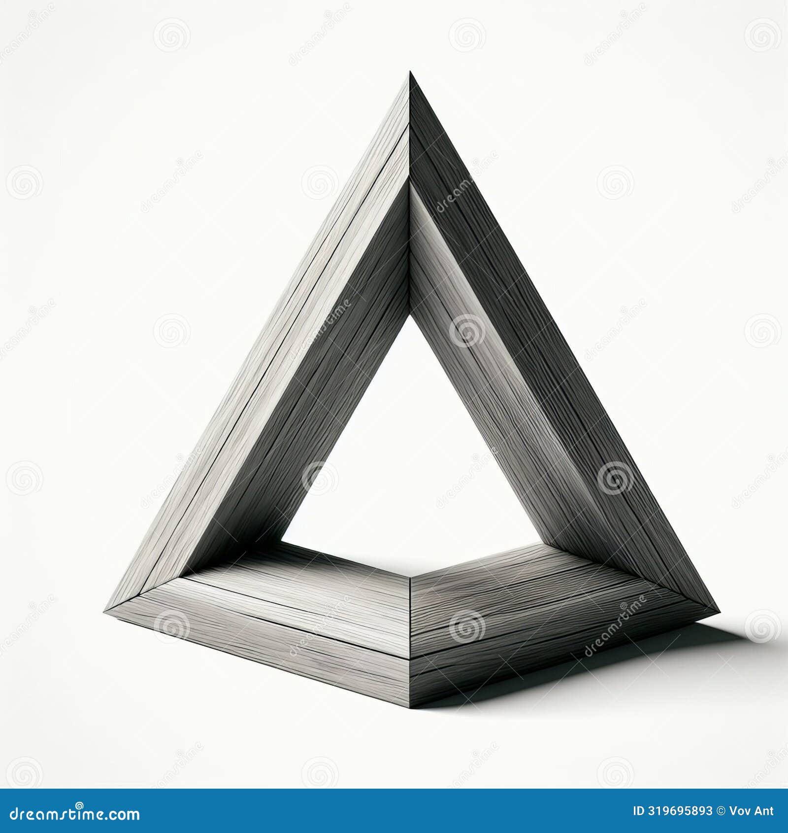 Triangle a Three Sided Shape with Straight Lines and Three an Stock ...