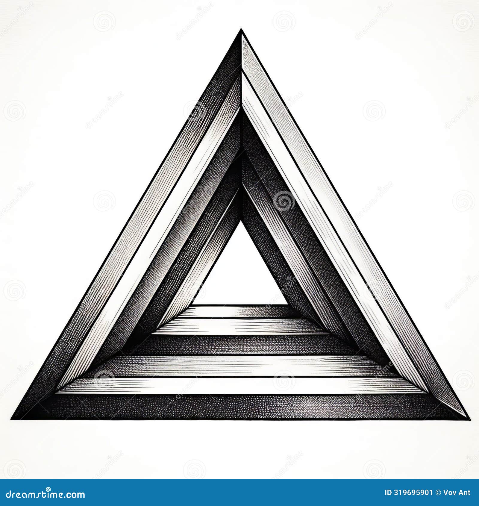 Triangle a Three Sided Shape with Straight Lines and Three Ang Stock ...