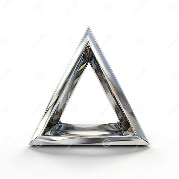 Triangle a Three Sided Shape with Straight Lines and Three Angl Stock ...