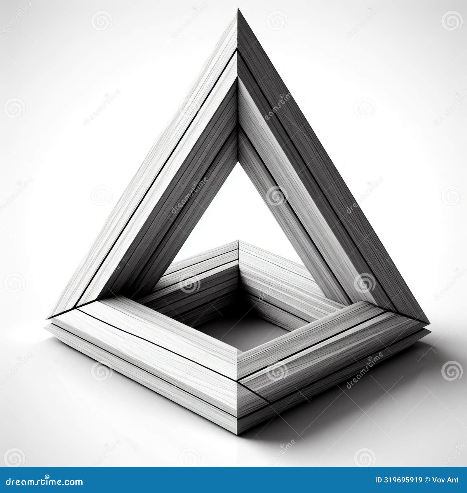 Triangle a Three Sided Shape with Straight Lines and Three Angl Stock ...