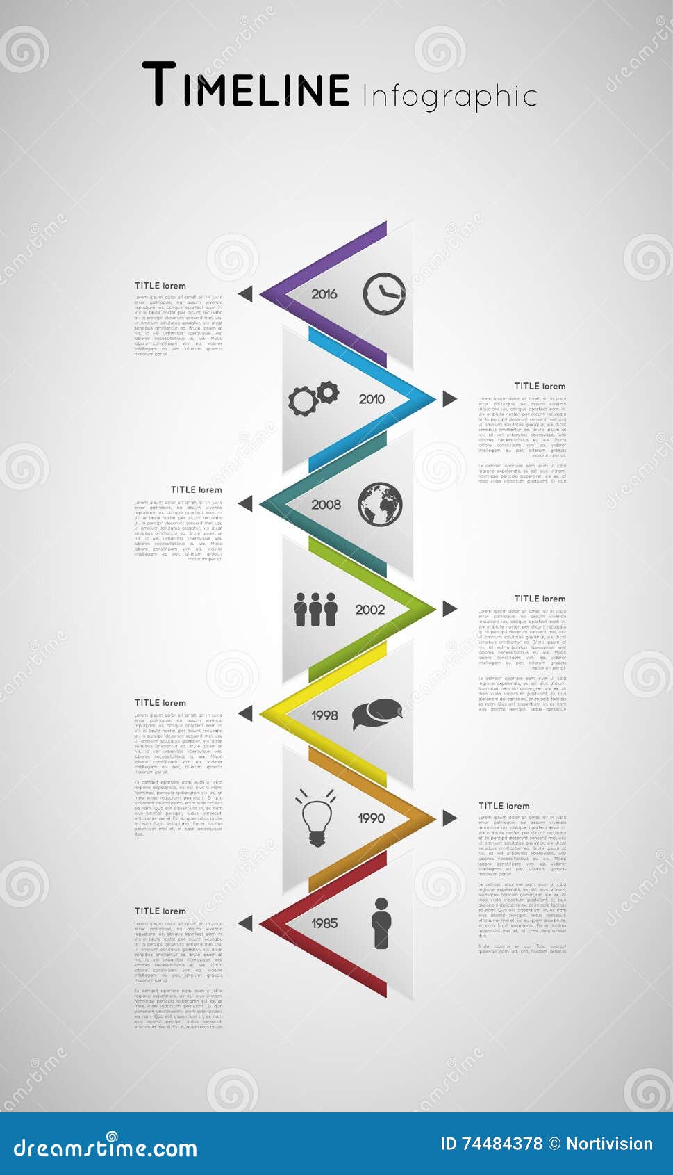 Triangle Timeline Infographic Stock Vector - Illustration of info ...