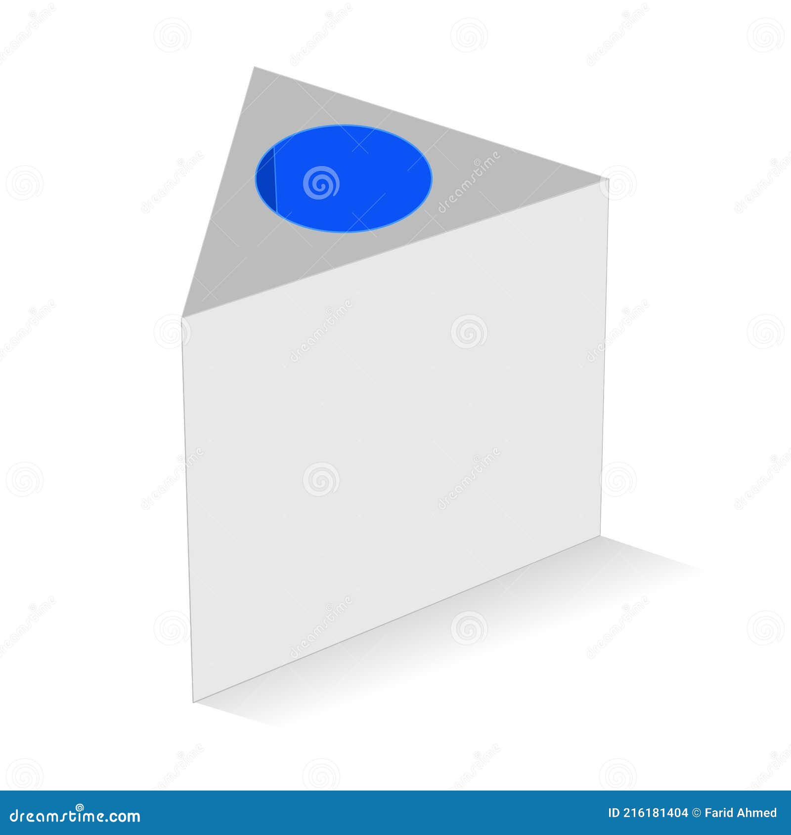 Triangle Tissue Box Vector Illustration, 3D Render Tissue Box, White ...