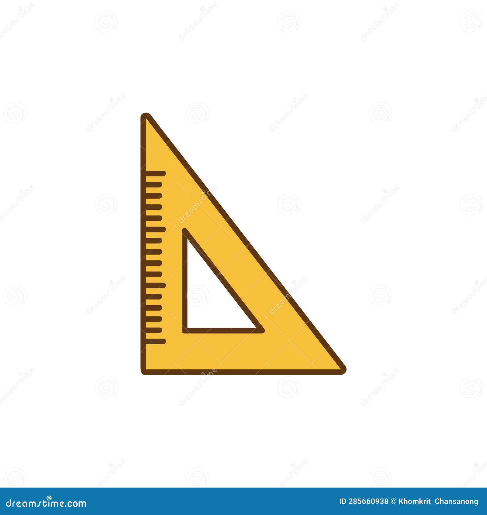 Triangle Tool Cartoon Icon Isolated Vector Illustration Stock Vector ...