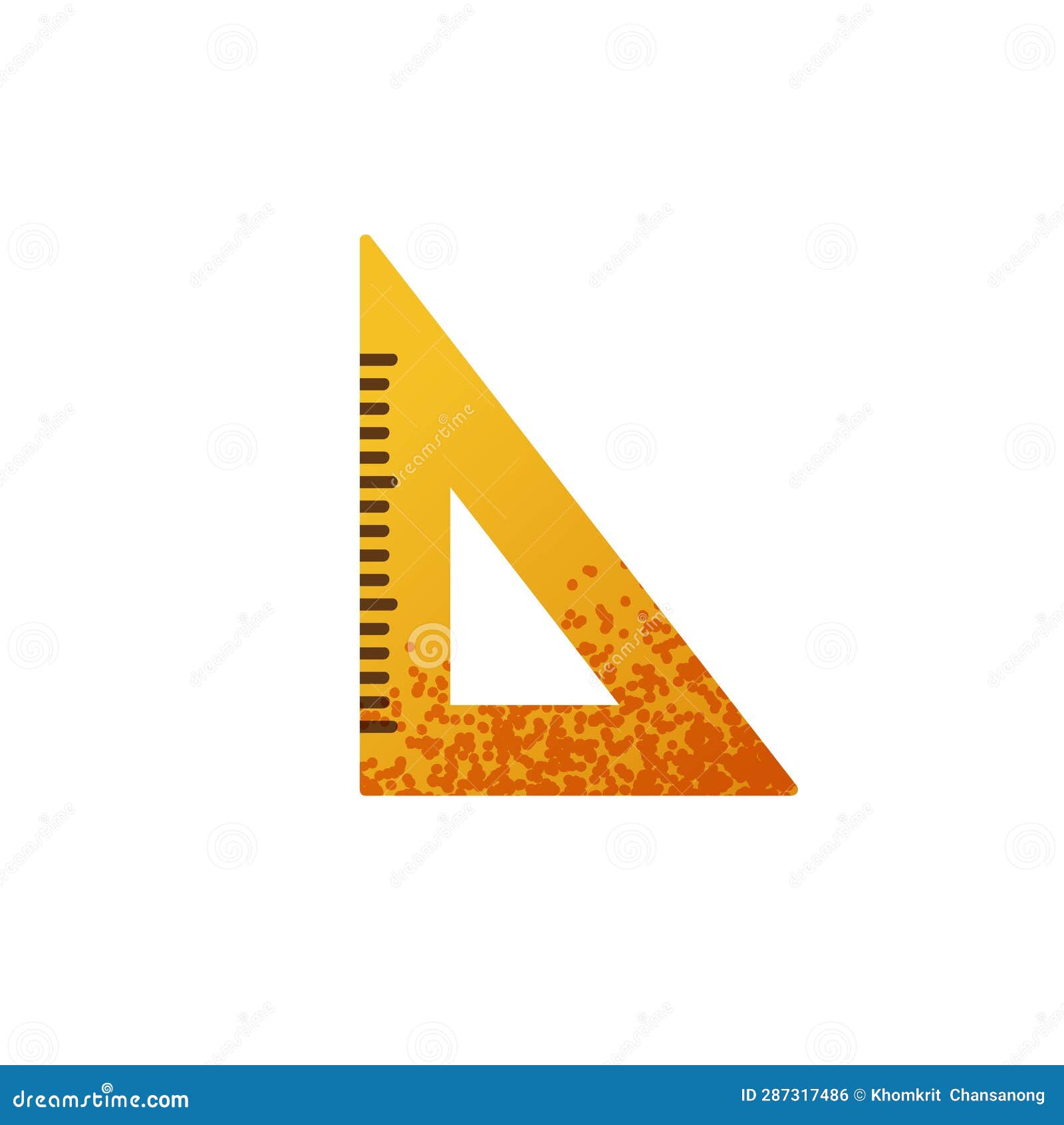 Triangle Tool Cartoon Icon Isolated Vector Illustration Stock Vector ...
