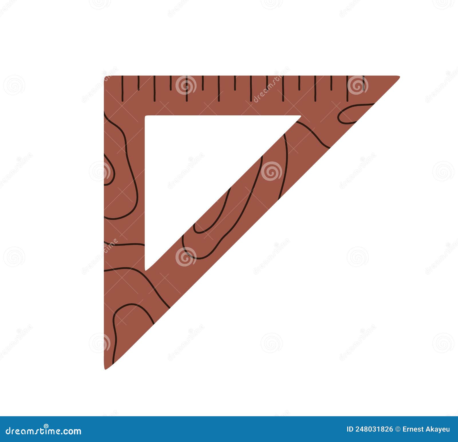 Set Triangular Ruler, Drawing Compass, Monitor With Graduation Cap ...